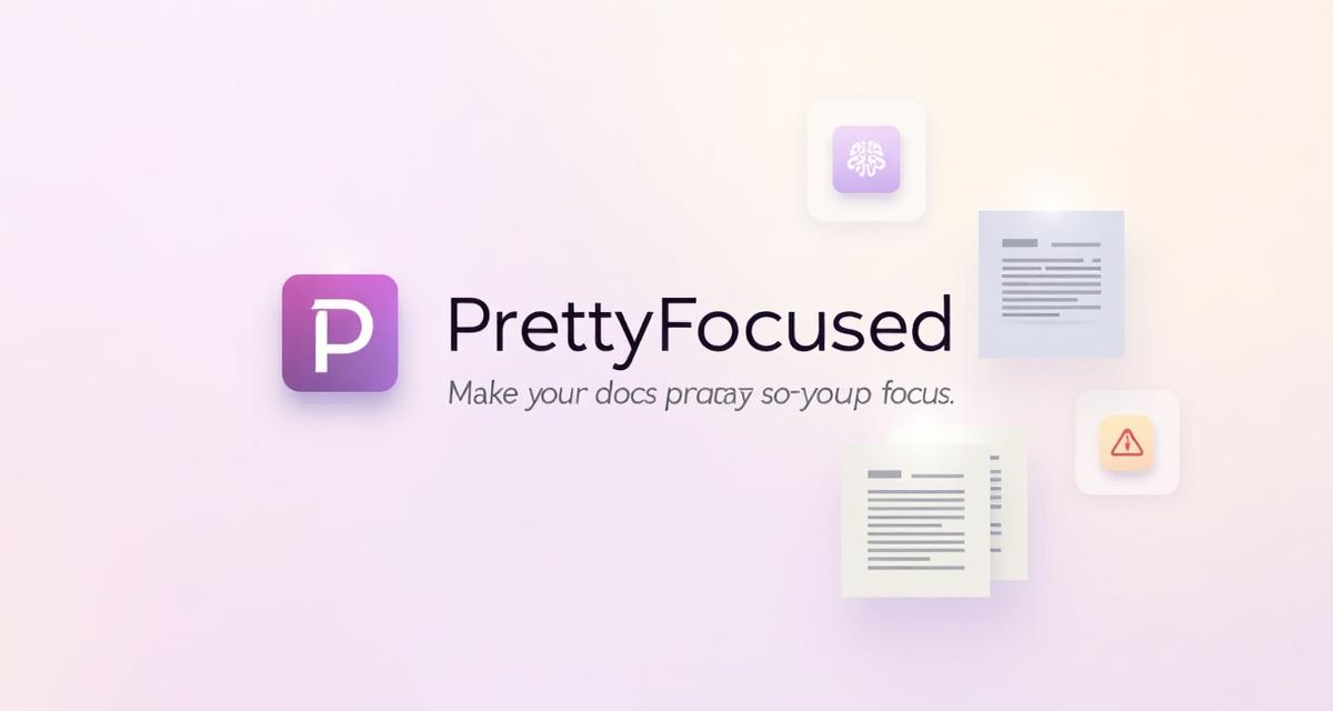 PrettyFocused — ADHD-Friendly Document Formatting & Accessibility Tools